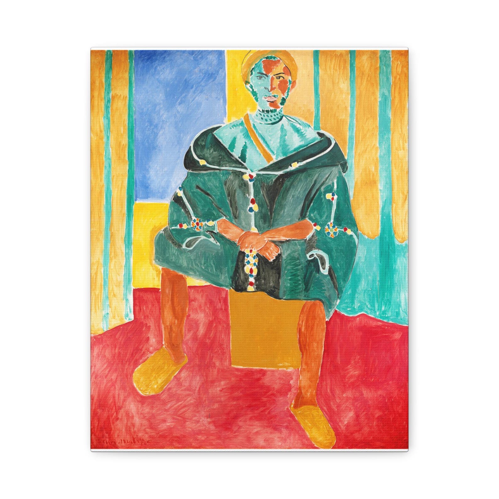 Henri Matisse Seated Riffian 1913 Canvas Print, Exotic Vintage Wall Art ...