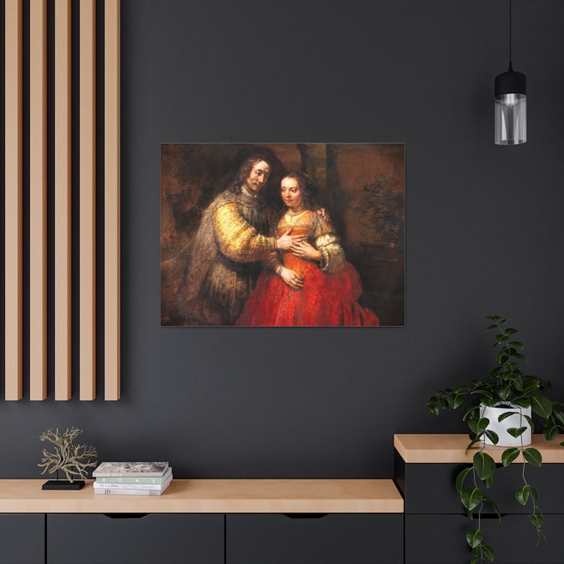 The Jewish Bride, Rembrandt, 1667 Reproduction, Famous Artist Fine Art ...