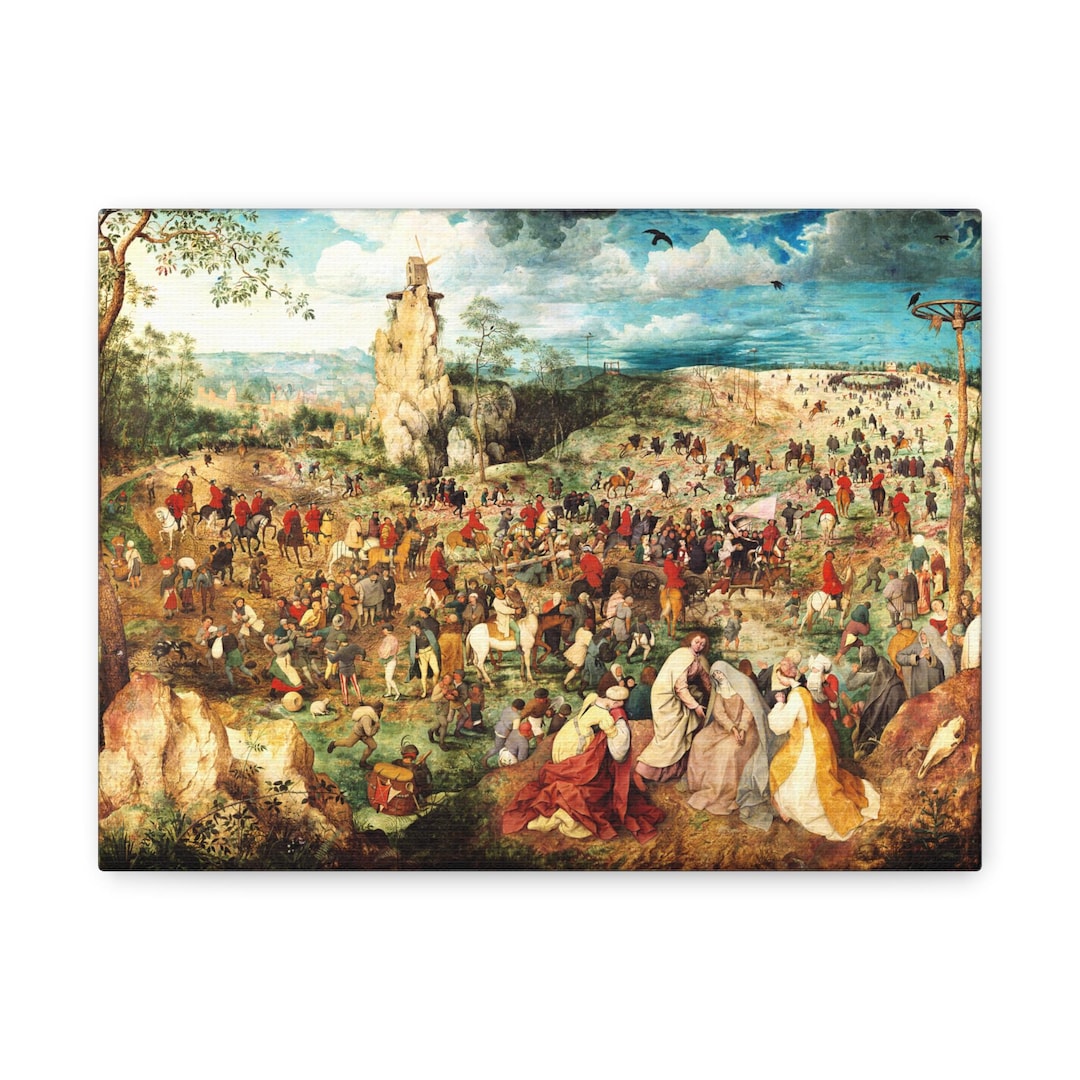 Procession to Calvary 1564 Canvas Print, Pieter Brueghel, Renaissance ...