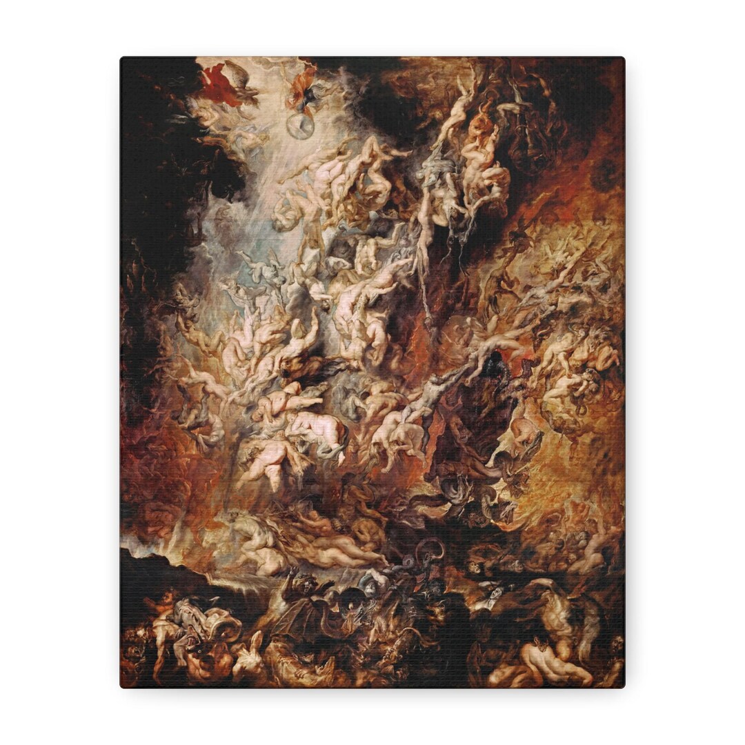 Fall of the Damned 1620, Peter Paul Rubens | Religious Canvas| Famous ...