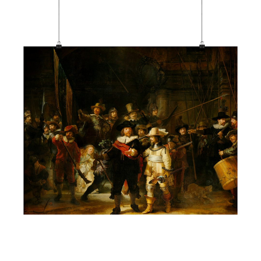 The Night Watch, Rembrandt, 1642 Poster Repro, Famous Artist Fine Art ...