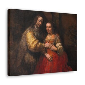 The Jewish Bride, Rembrandt, 1667 Reproduction, Famous Artist Fine Art ...