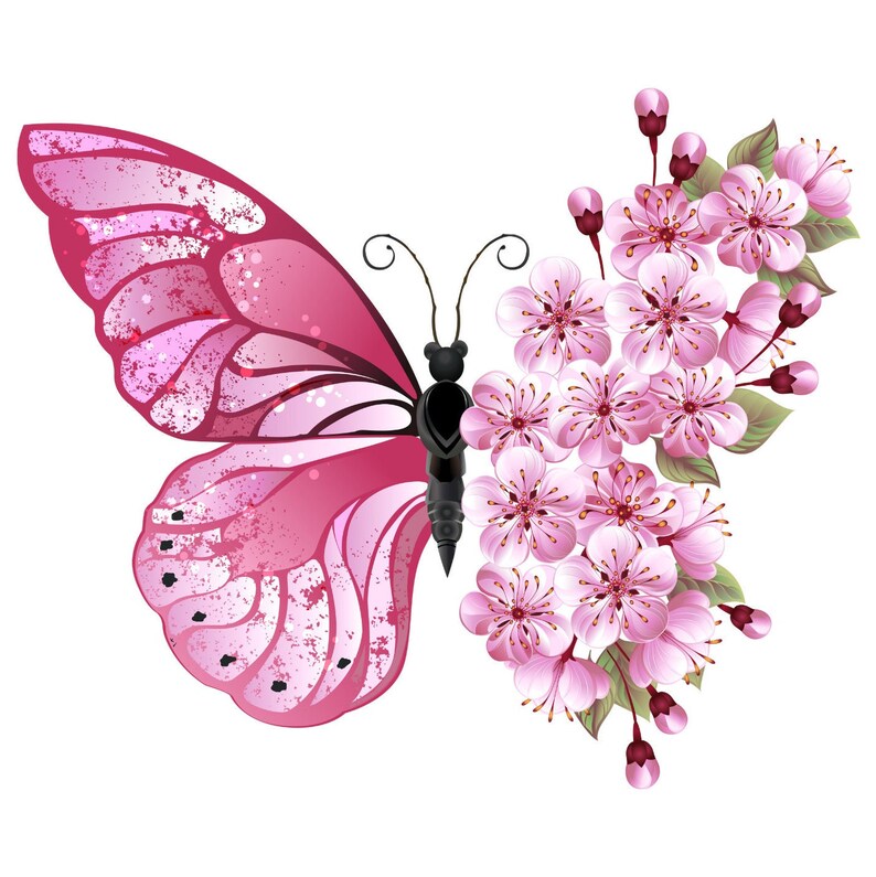 Butterfly Digital Art - Etsy