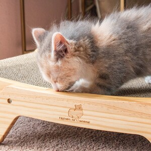 Cat Scratching Post With Recycled Cardboard Inserts - Adjustable ...