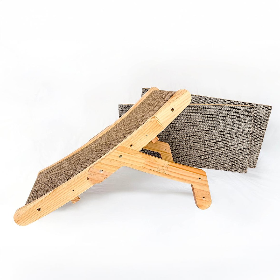 Wooden Cat Scratcher Bundle With 2 Replaceable Inserts | Cat Scratcher ...