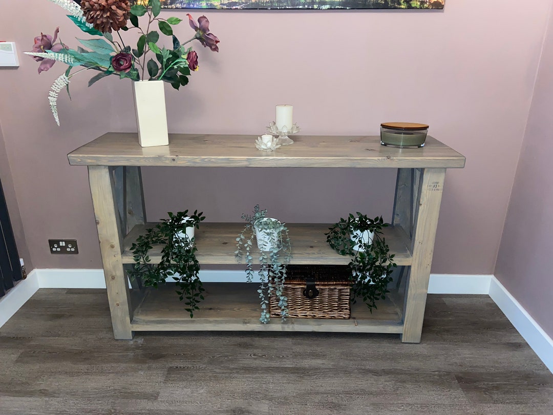Rustic/farmhouse Style Console Table - Etsy
