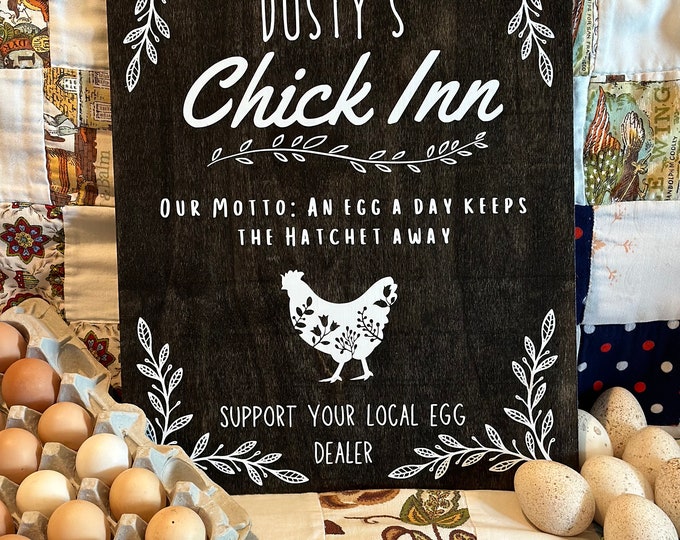 Custom Chicken Coop Sign - Etsy