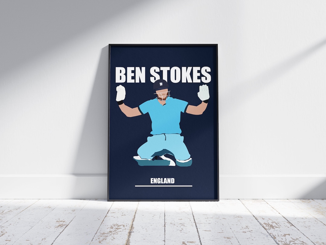 Ben Stokes Poster England Cricket, ODI Cricket World Cup 2023, Sports ...