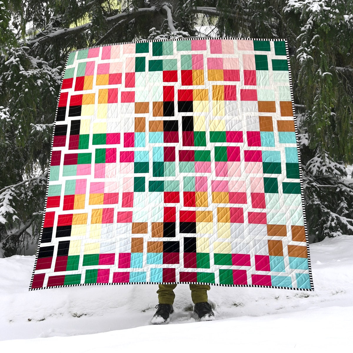 Merry Weather Quilt Modern Quilt Pattern Fat Quarter Quilt Pattern ...
