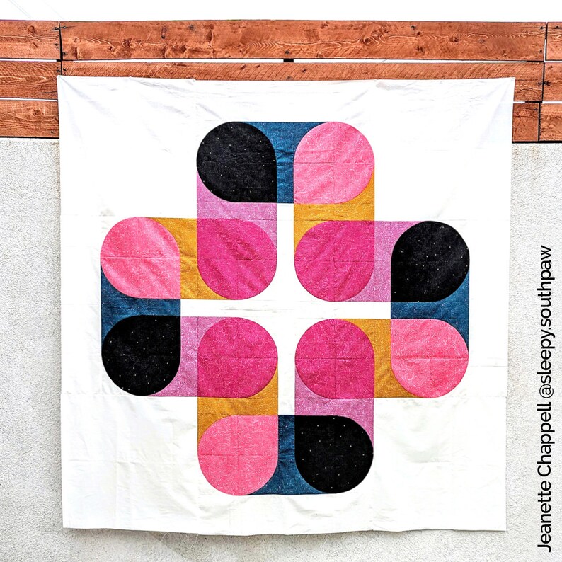 Go Figure Modern Quilt Pattern: Transparency Effect (PDF Pattern) - Etsy