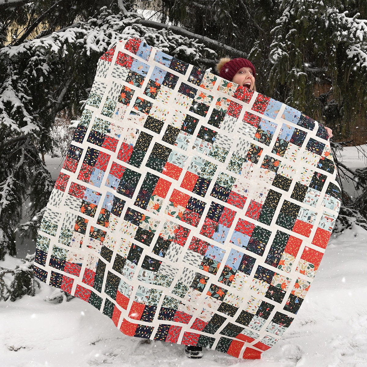 Merry Weather Quilt Modern Quilt Pattern Fat Quarter Quilt Pattern ...