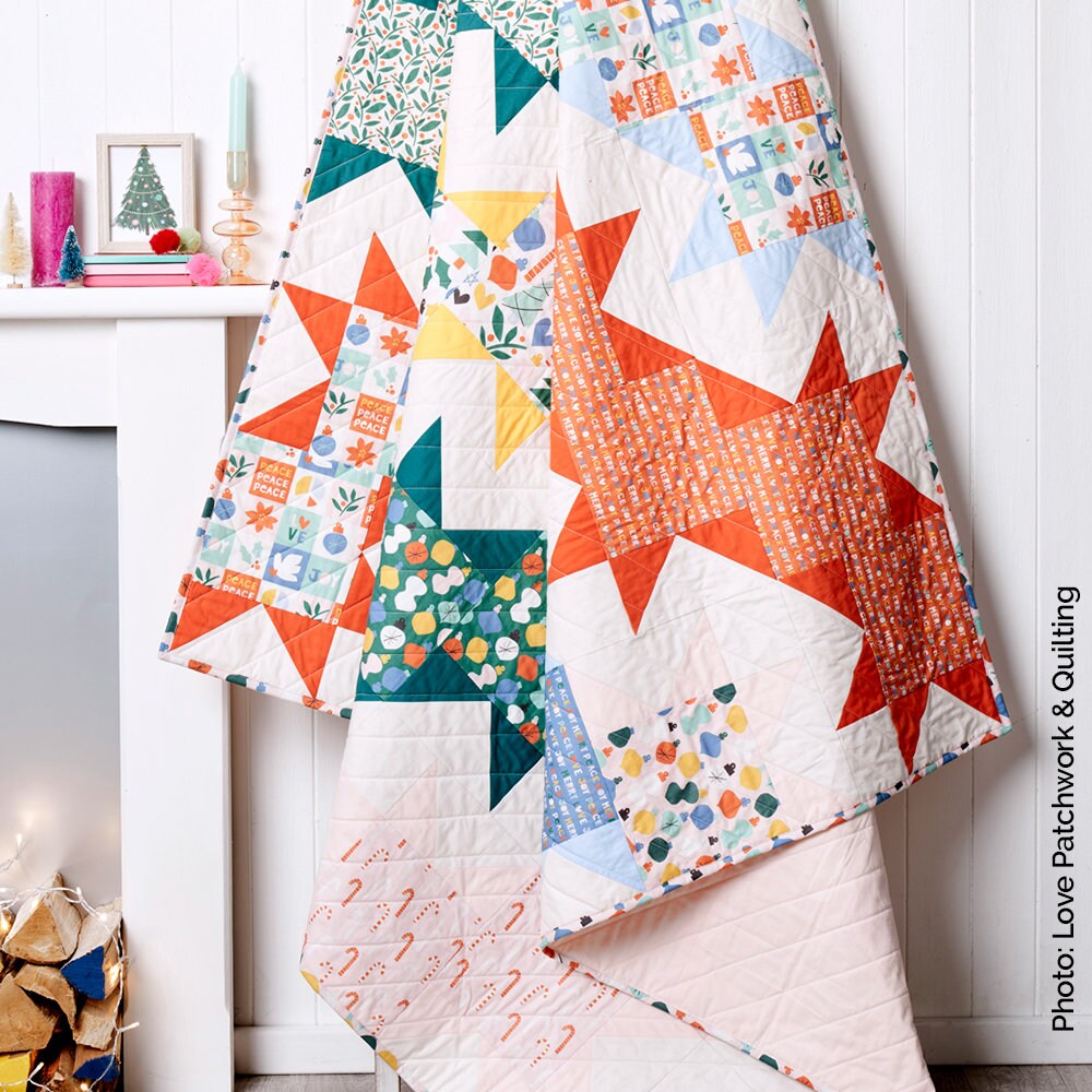 Twinkle Pop Quilt | Modern Quilt Pattern | Fat Quarter Quilt Pattern ...