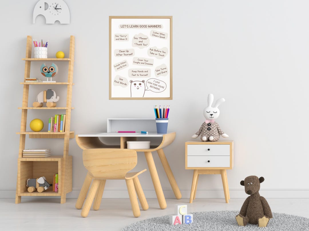 Good Manners Poster for Classroom – Behavior Chart Printable for ...