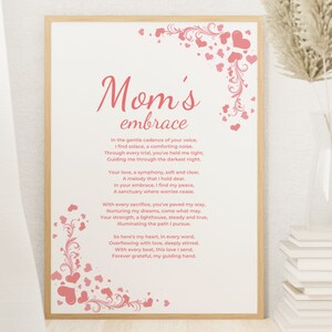 Mom's Embrace, A Heartfelt Poem for Mom, the Ultimate Mother's Day and ...