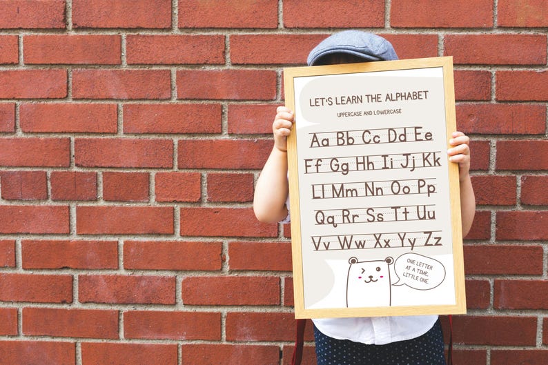 Alphabet Poster for Kids – Printable ABC Chart With Uppercase ...