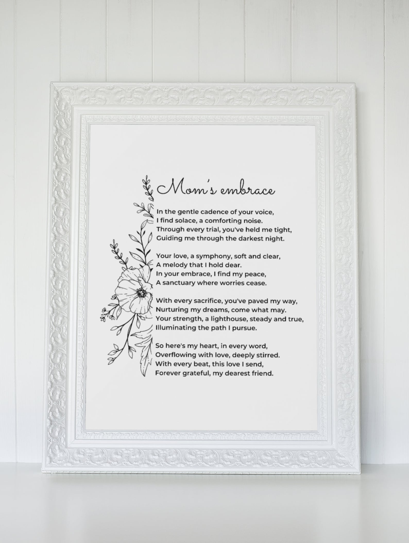 Mom's Embrace, A Heartfelt Poem for Mom, the Ultimate Mother's Day and ...