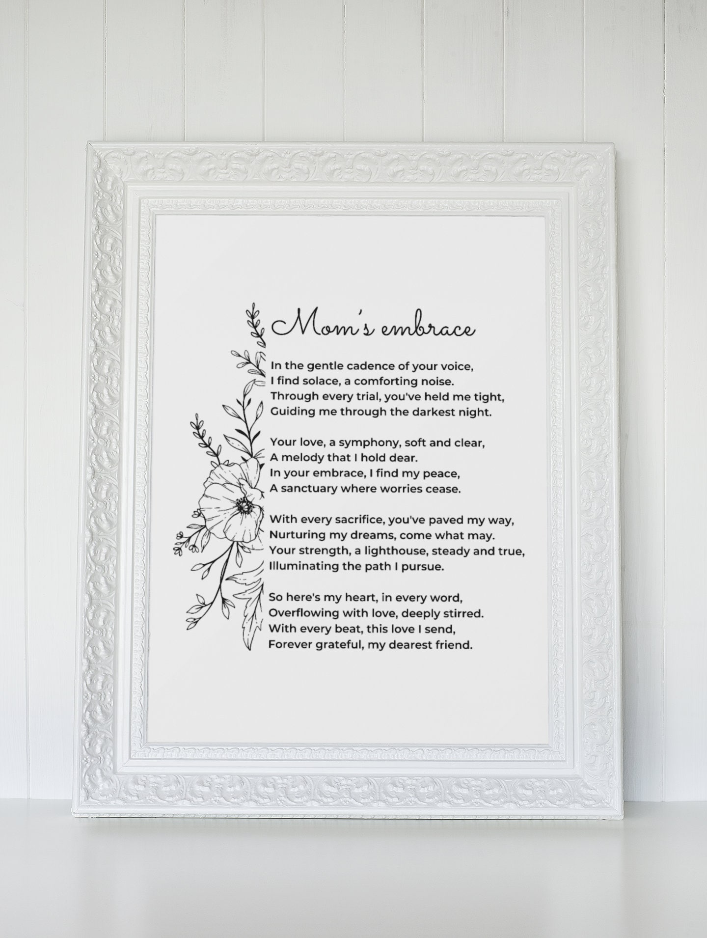Mom's Embrace, A Heartfelt Poem for Mom, the Ultimate Mother's Day and ...