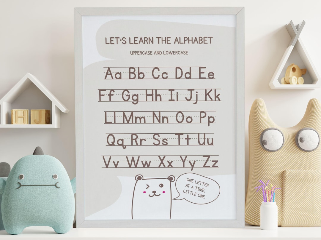 Alphabet Poster for Kids – Printable ABC Chart With Uppercase ...