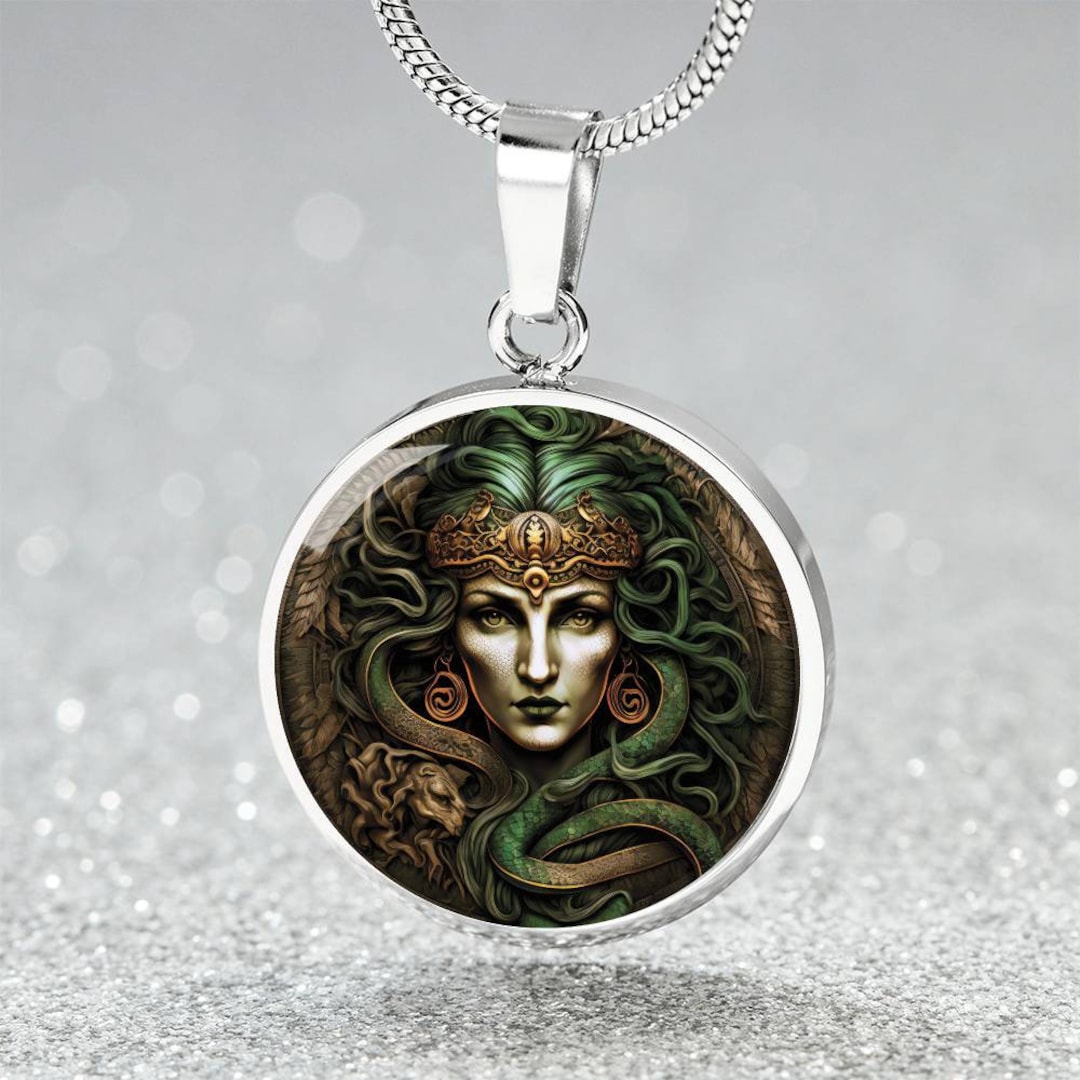 Medusa Necklace, Bracelet or Keychain - Personalized Greek Mythology ...