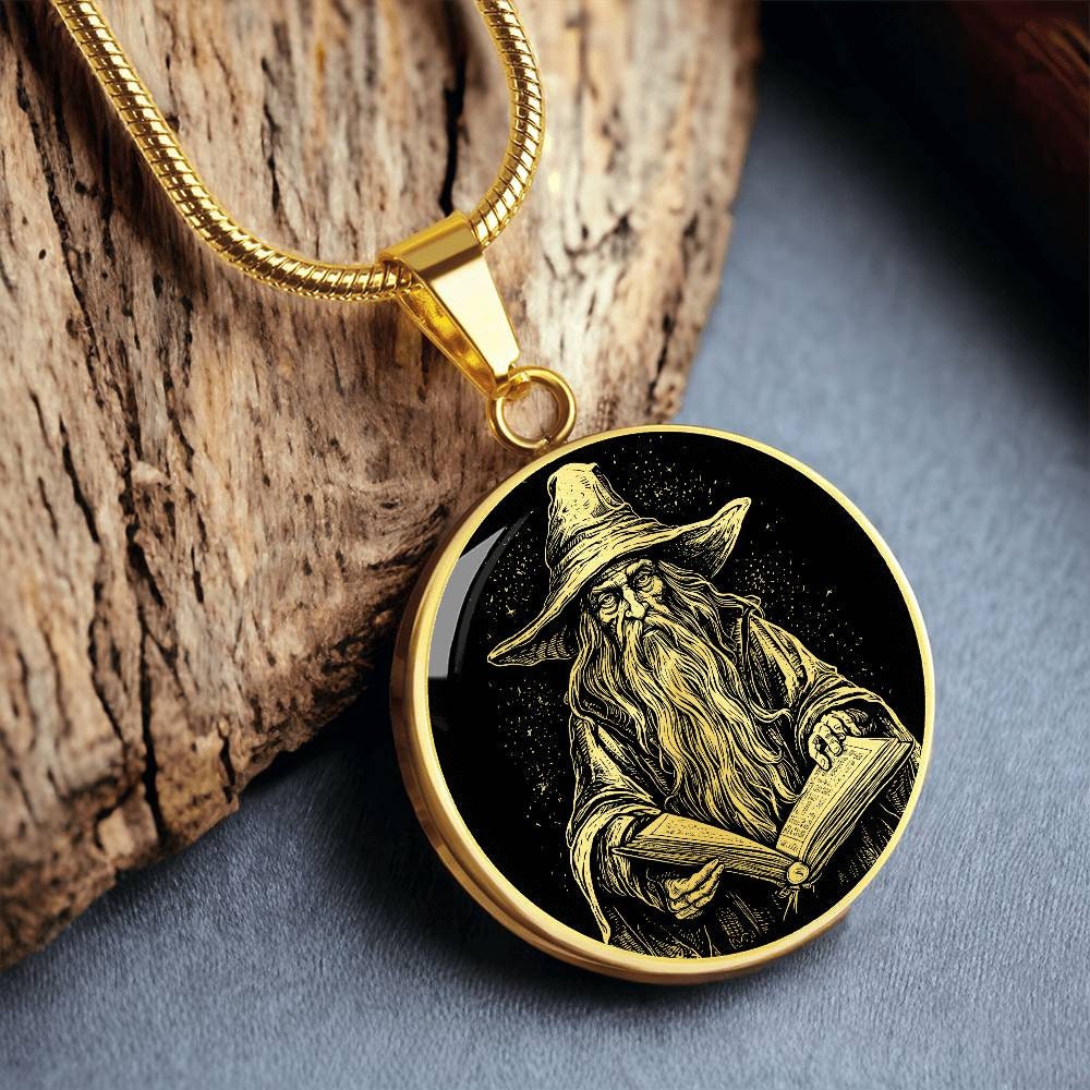 Wizard Necklace Magical Charm Jewelry Wizard Pendant Elder Necklace ...