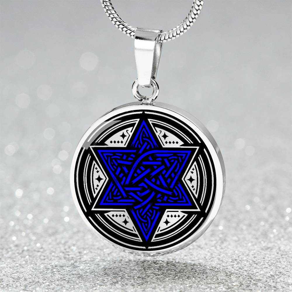 Star of David Necklace, Jewish Jewelry, Jewish Star Necklace, Hebrew ...