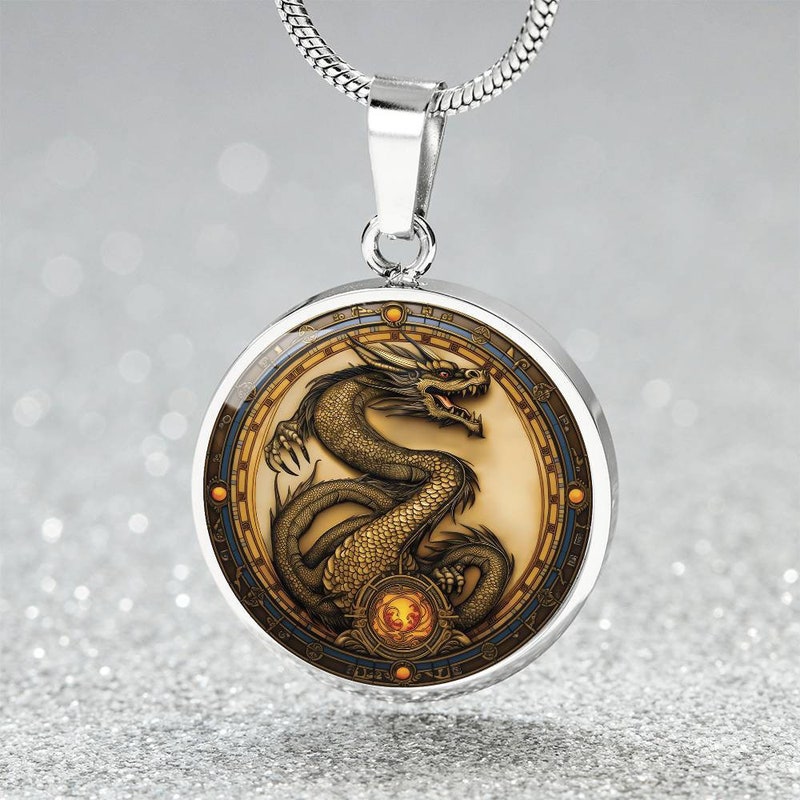 Chinese Dragon Necklace - Etsy