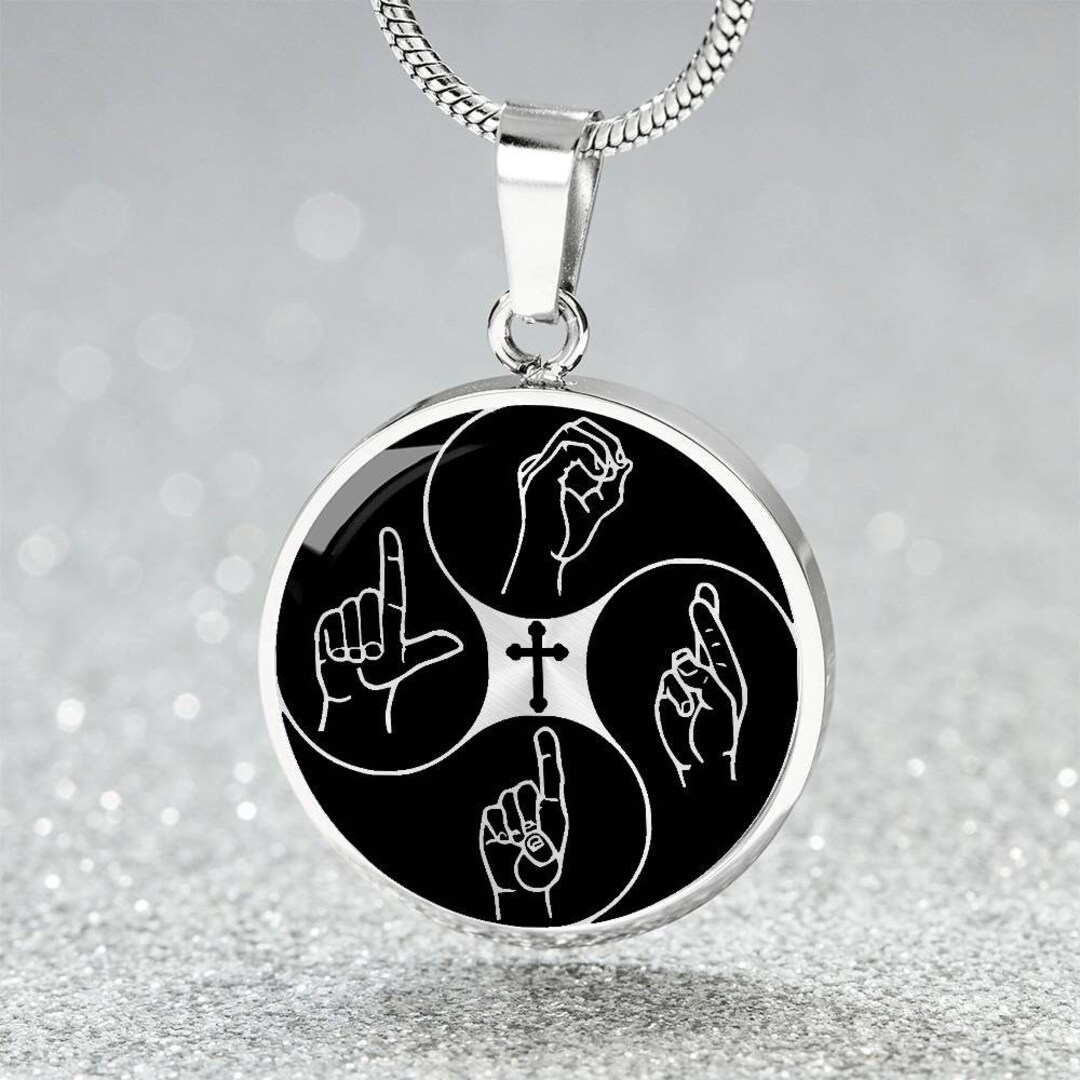 ASL Christian Necklace, Bracelet or Keychain - Personalized Lord Sign ...