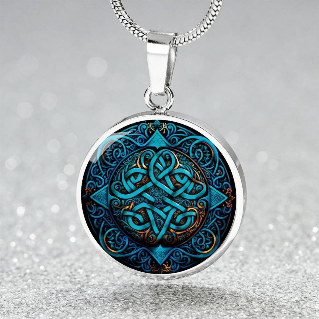 Celtic Necklace, Personalized 18K Gold & Silver Celtic Jewelry ...