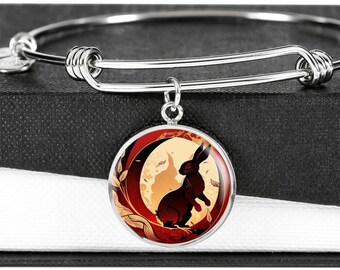 Year of the Rabbit, Rabbit Gift, Rabbit Wish Bracelet, 2023 Chinese New ...
