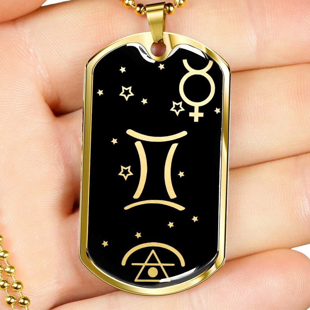 Gemini Necklace or Keychain - Personalized Celestial Jewelry Gift for ...