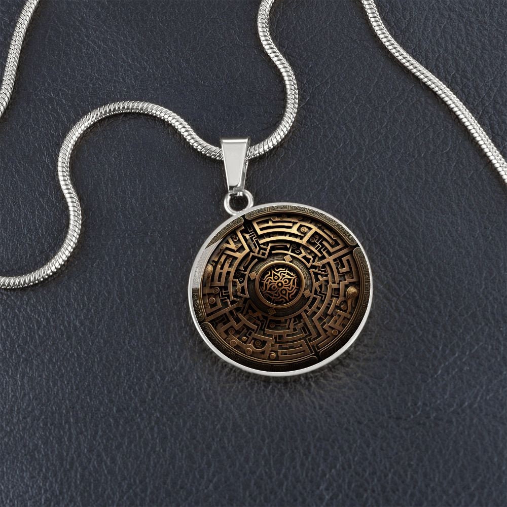 Celtic Maze Necklace Optical Illusion Necklace Everyday - Etsy