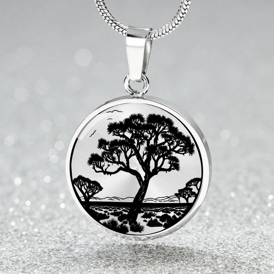 Joshua Tree Necklace, Family Tree Personalized Jewelry, Palm Tree ...