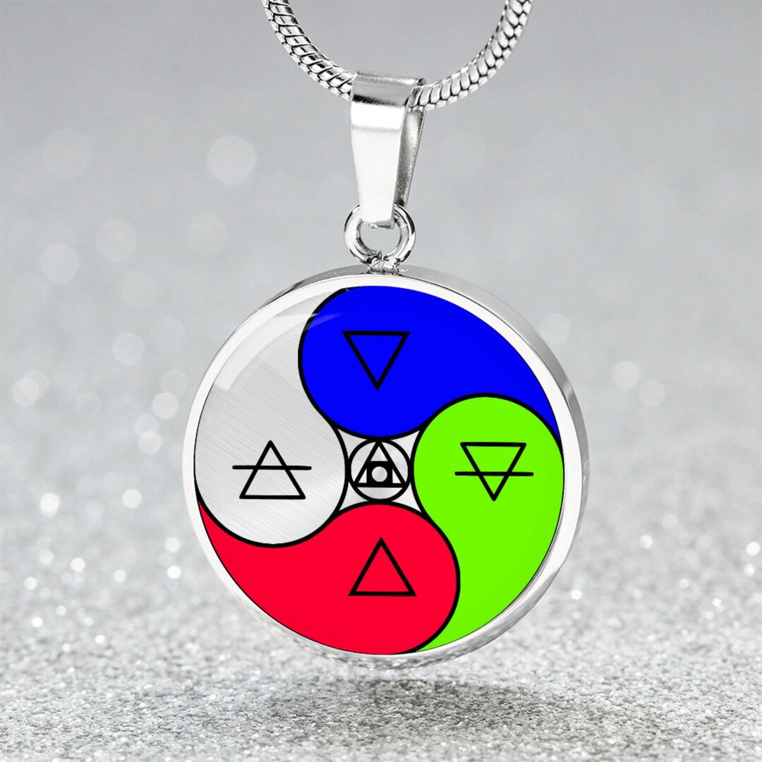 Alchemy Pendant Necklace, Bracelet or Keychain - Philosopher’s Stone ...