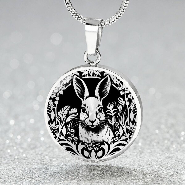Rabbit Necklace - Etsy