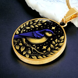 Bluebird Pendant Necklace, Bangle Bracelet or Keychain - Silver or Gold ...