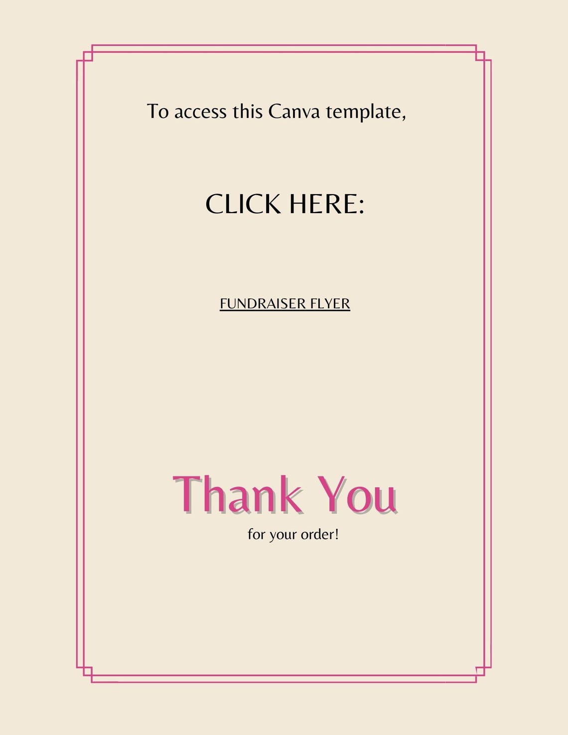 Editable School Fundraiser Flyer | Canva Template (digital Download) - Etsy