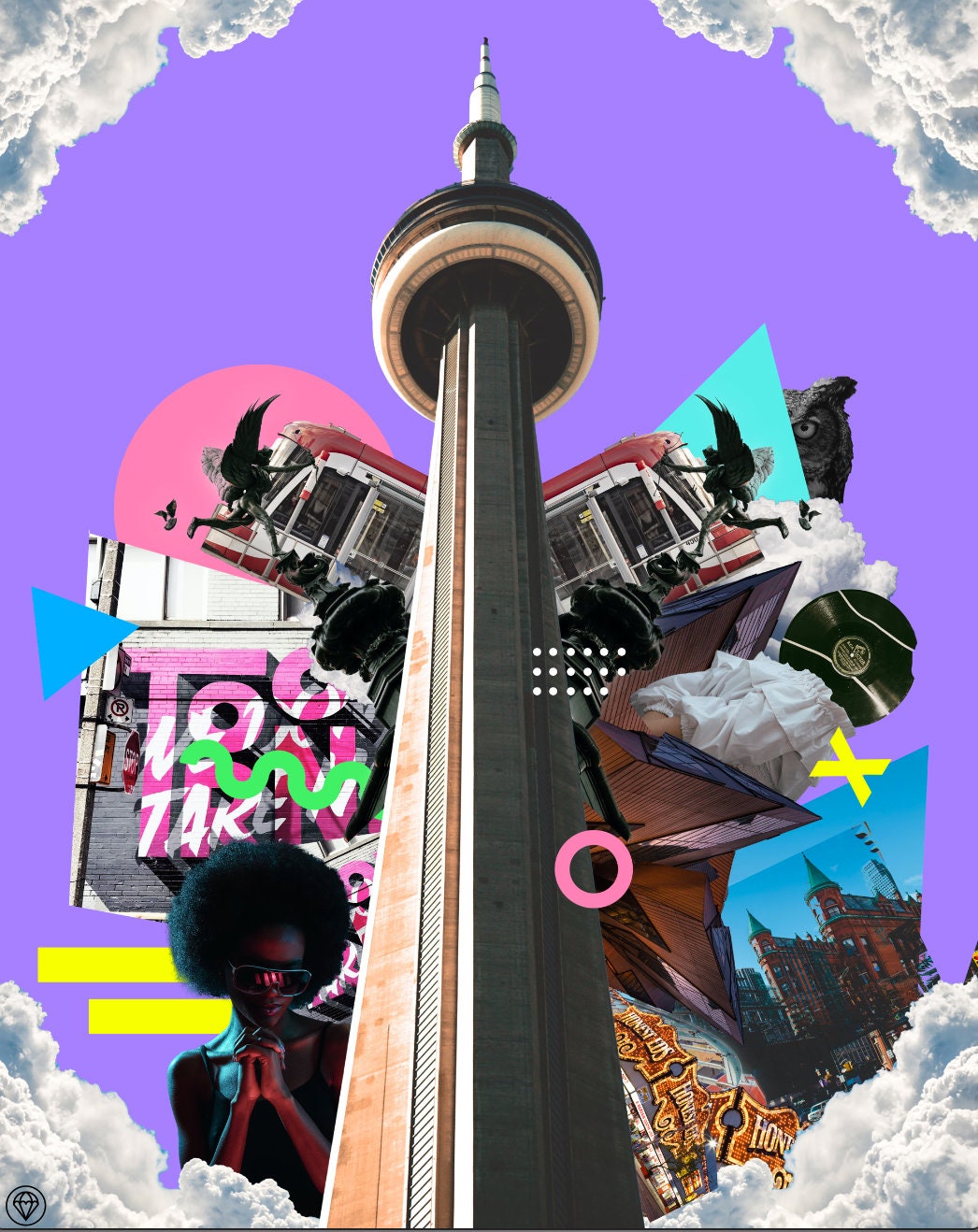 CN Tower Poster Gallery Wall Art Print. Museum Exhibition. Exhibition ...