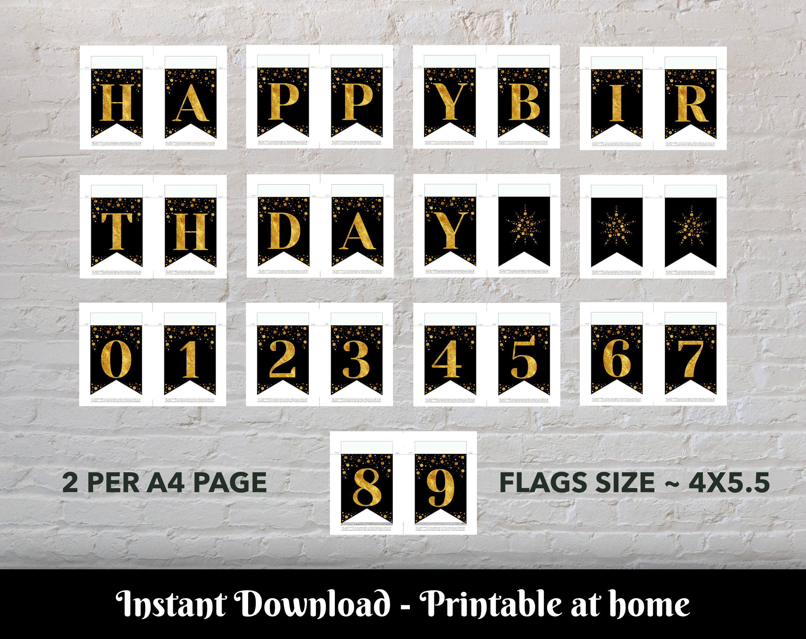 Birthday Party Printable Banner - Etsy