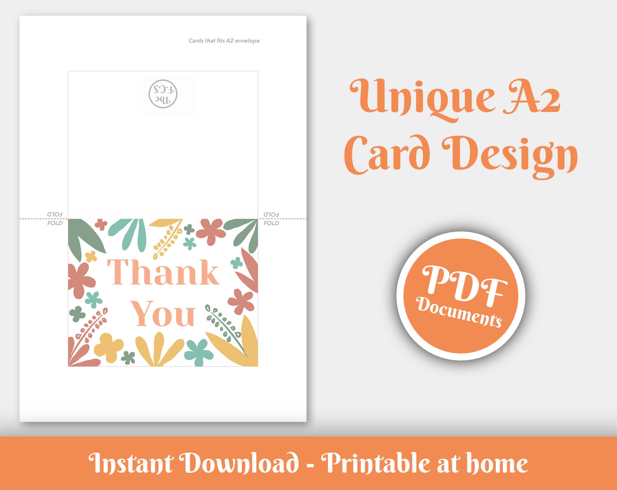 Printable "thank You" Card | Digital Download | Greeting Card | Boho ...