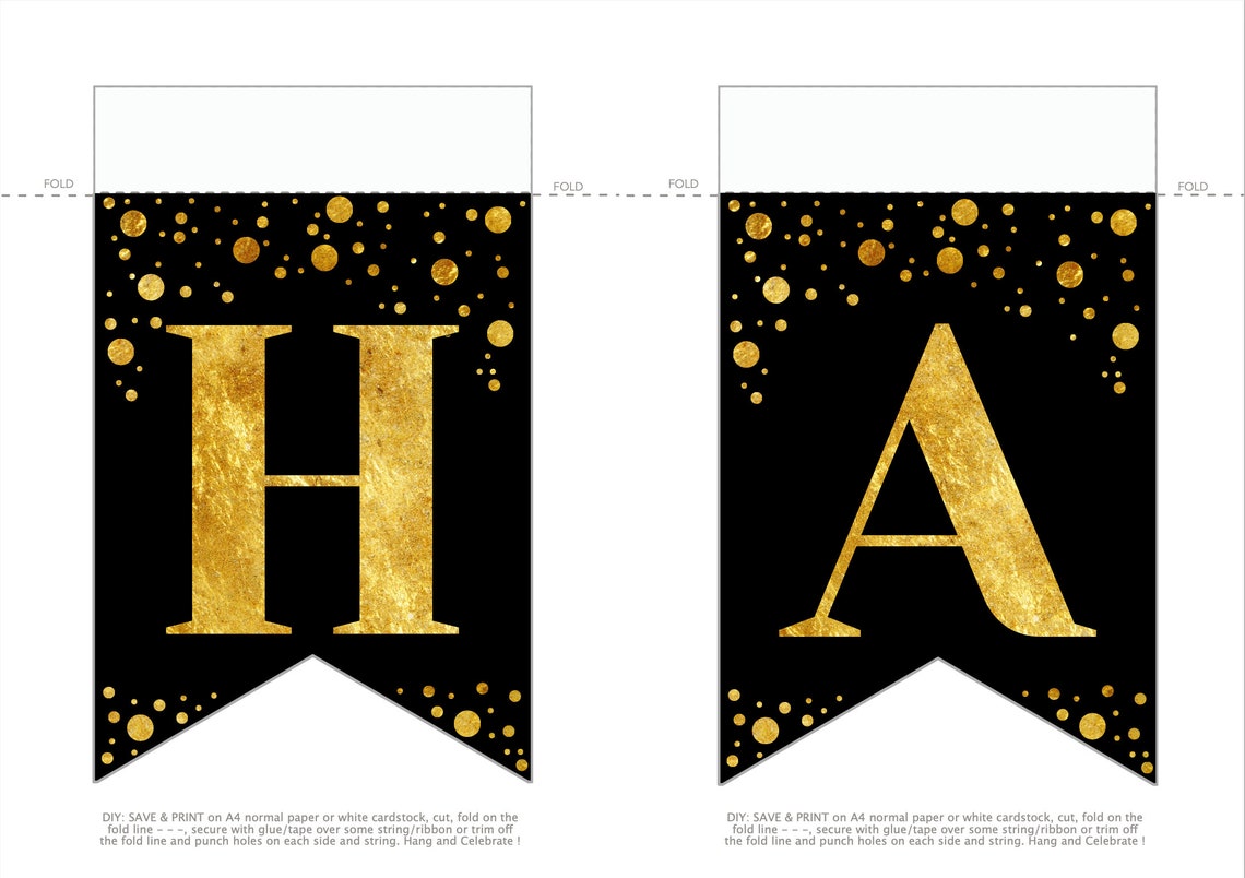 Birthday Party Printable Banner - Etsy
