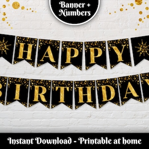 Birthday Party Printable Banner - Etsy