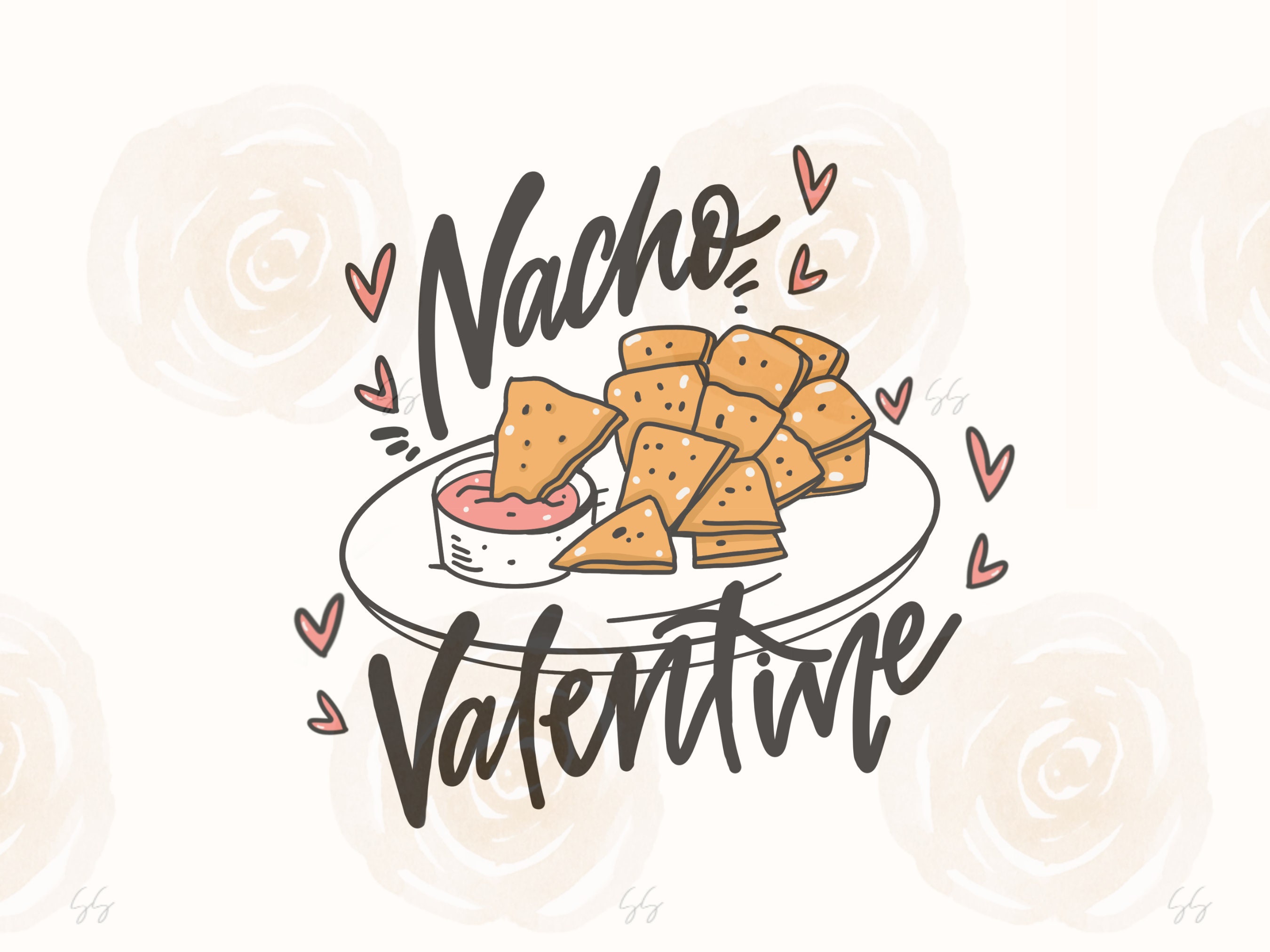 Nacho Valentine PNG, Valentines Card, DIY Gift, Nacho Lover Food ...