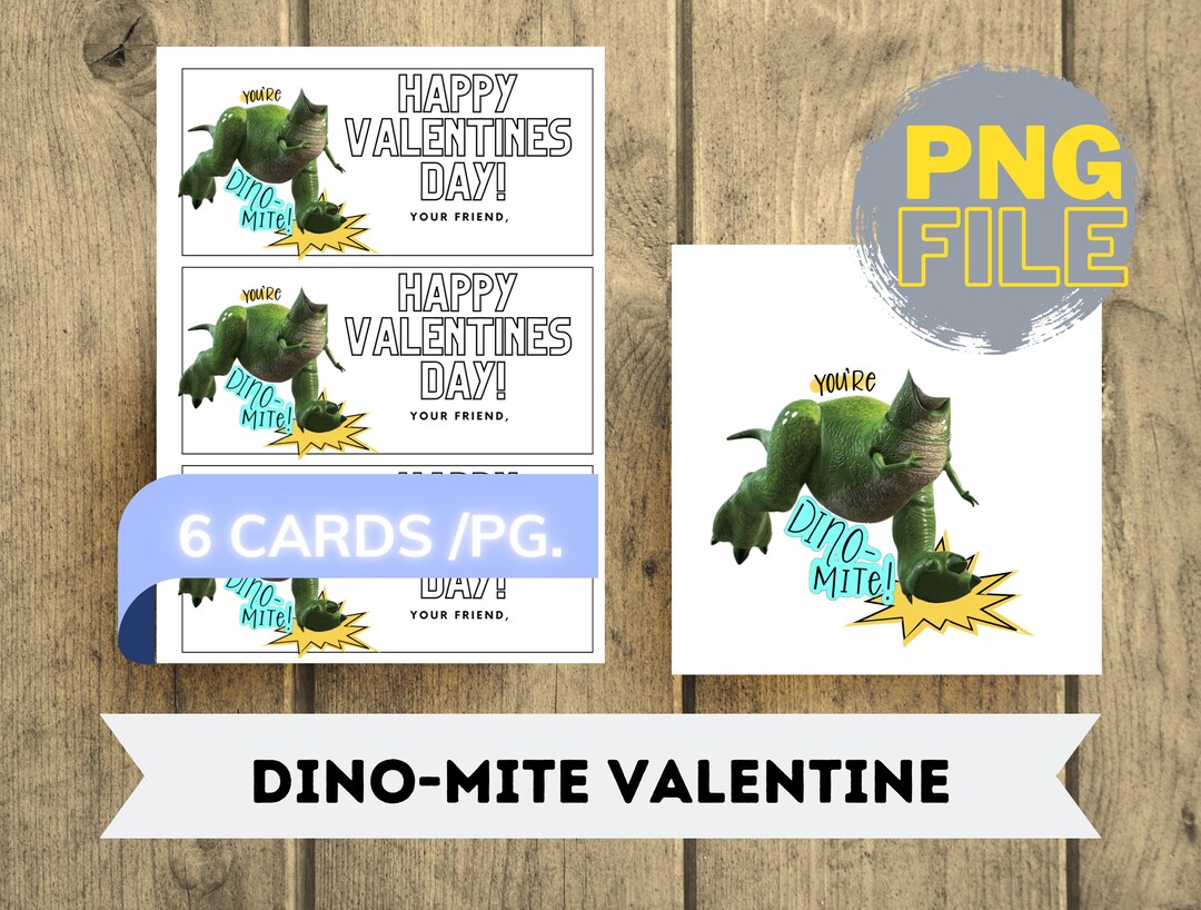 You're Dino-mite Customizable Valentine's Card, V-day Cards for ...