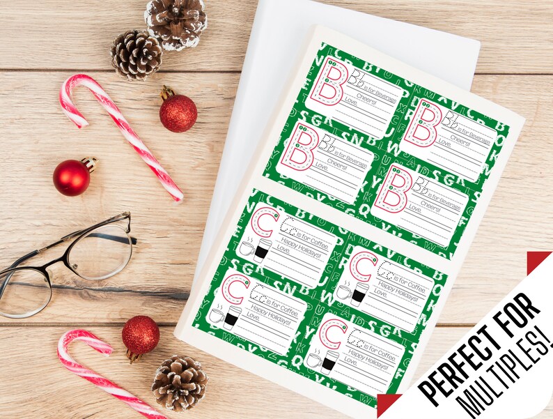 ABC Gift Tags Digital Download Perfect Teacher Gift - Etsy