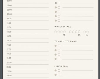 Neutral Daily, Weekly and Monthly Planner Pages 11 X 8.5 Inches PDF ...