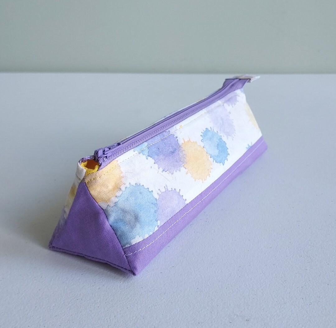 Triangular Pencil Case, Triangular Pencil Pouch, Small Zipper Pouch ...