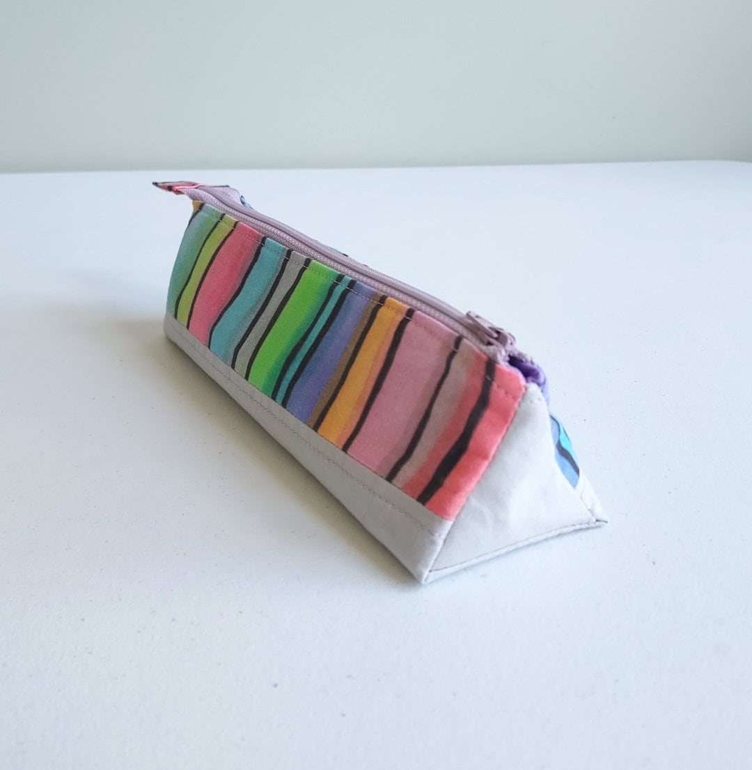 Triangular Pencil Case, Triangular Pencil Pouch, Small Zipper Pouch ...