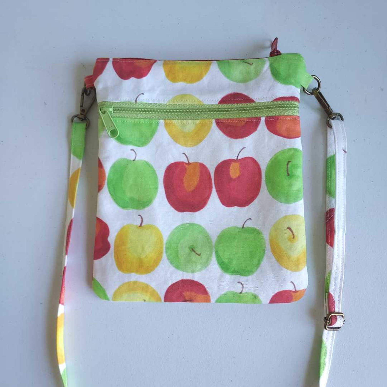 Crossbody Bag With Zipper Pockets, Small Crossbody Purse, Zipper ...