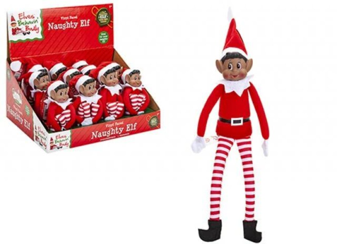 12 Inch Christmas Naughty Elf - Etsy