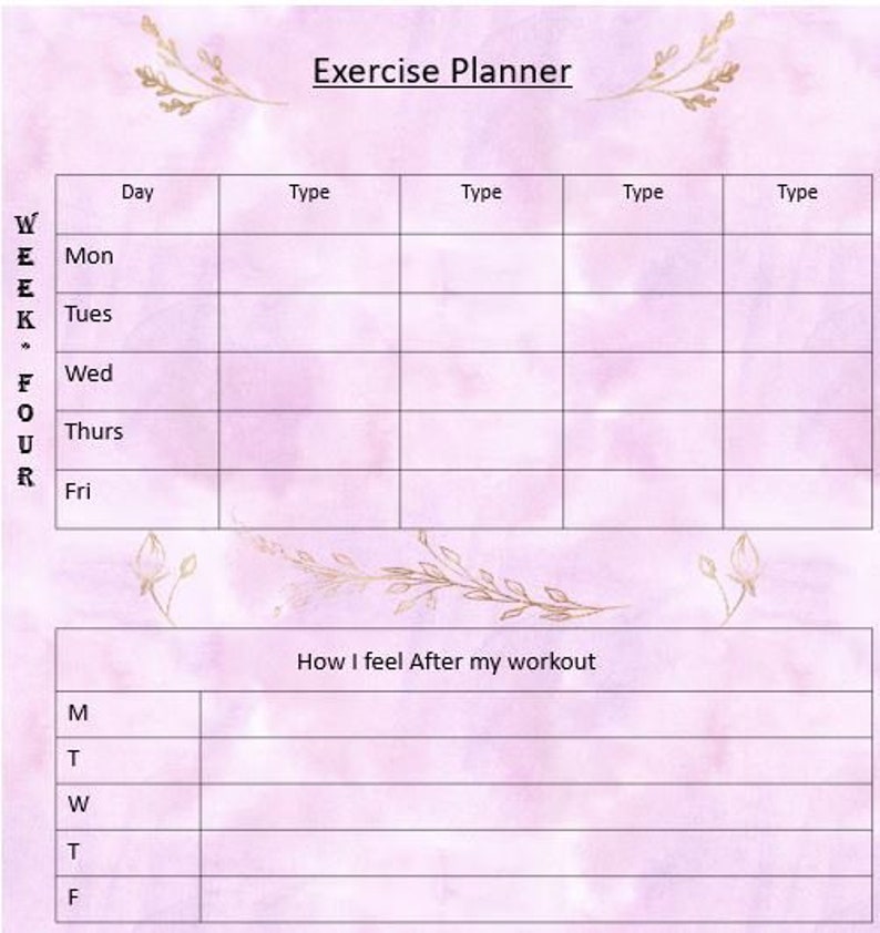 Printable Health and Fitness Journal - 52 Pages to Help You Reach Your ...